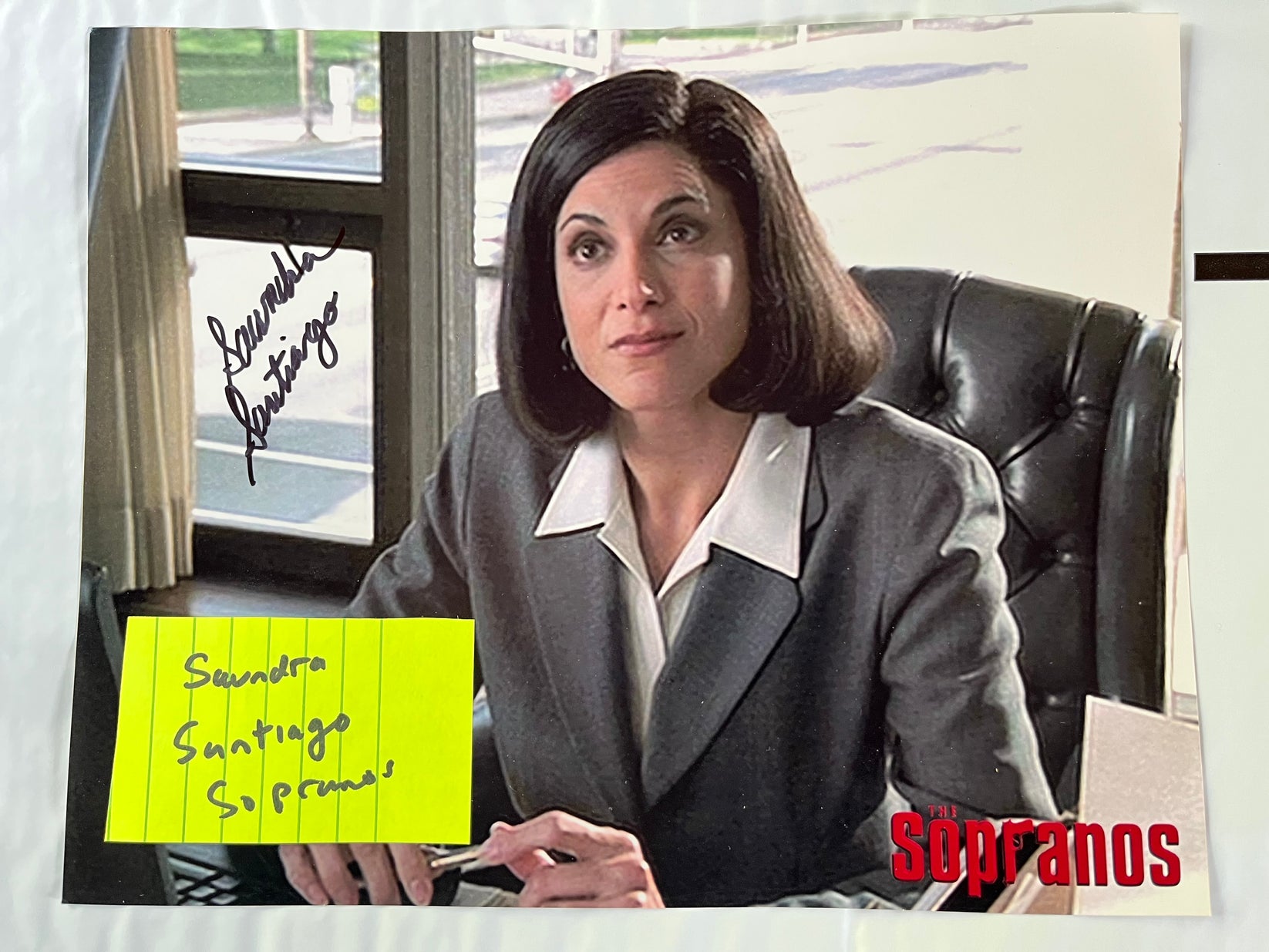 SAUNDRA SANTIAGO, The Sopranos, autograph – Williamsburg Nostalgia Fest