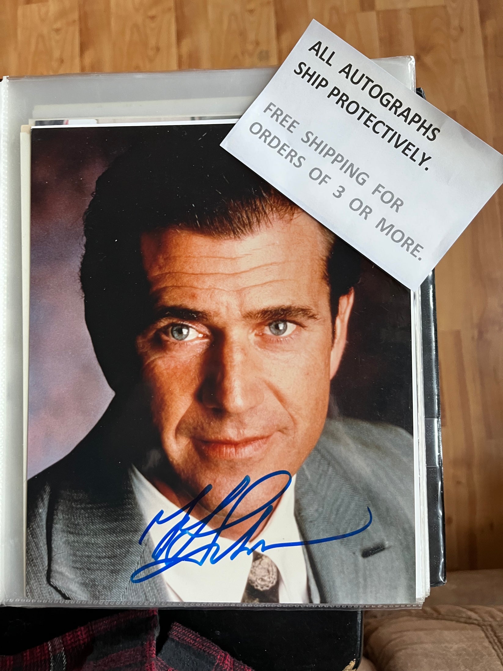 MEL GIBSON, autograph – Williamsburg Nostalgia Fest