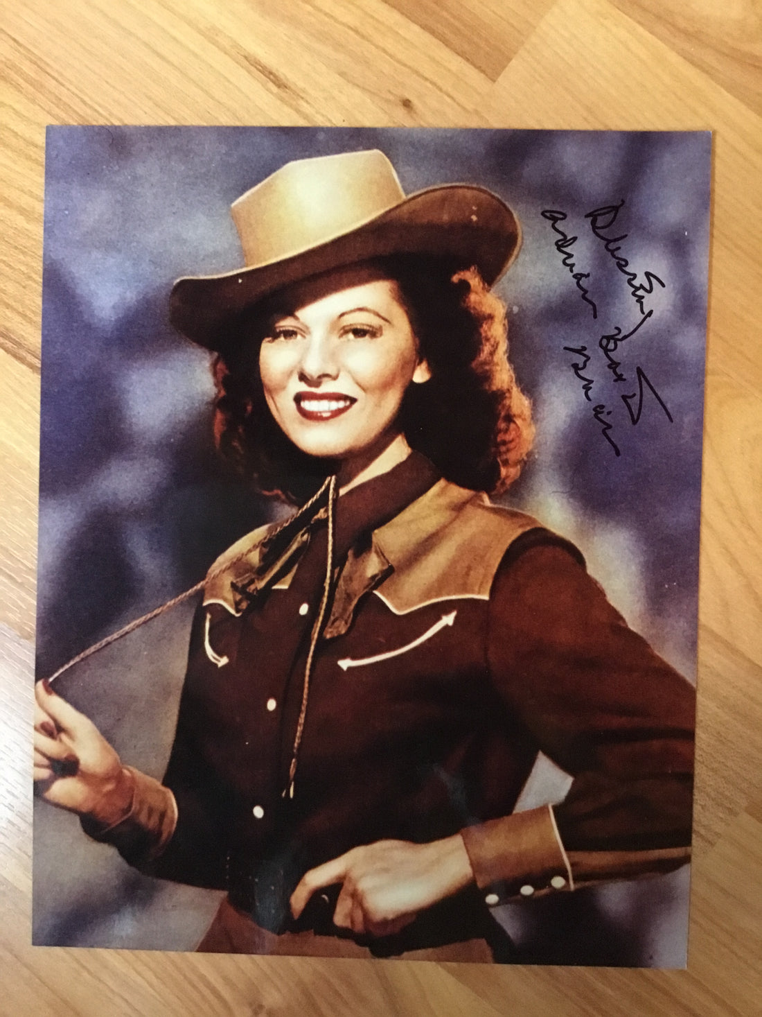 Adrian Booth, autograph – Williamsburg Nostalgia Fest